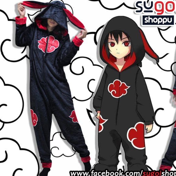Sugoi Intimates And Sleepwear New Naruto Itachi Akatsuki Onesie